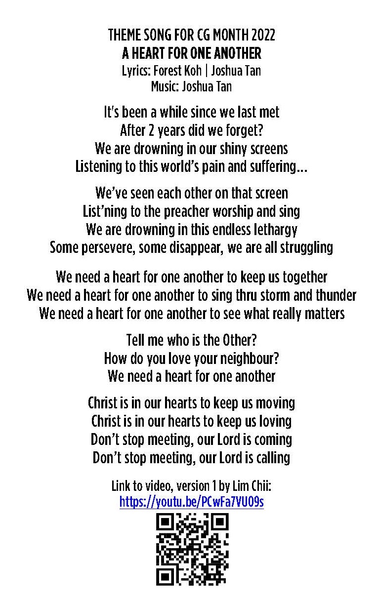 SONG AND STORY 1: A HEART FOR ONE ANOTHER - Glory Presbyterian Church ...